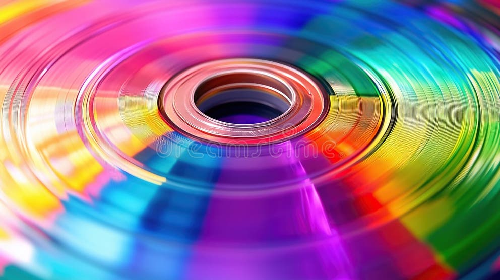 Colorful CD stock photo. Image of blue, pattern, sunbeam - 330815960