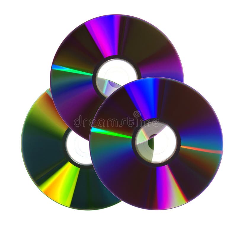 Colorful CDs/DVDs stock photo. Image of cdrom, burn, gigabyte - 10795966