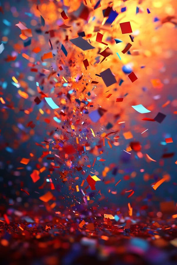 Colorful Celebration Backdrop, Festive Abstract Burst of Vibrant ...