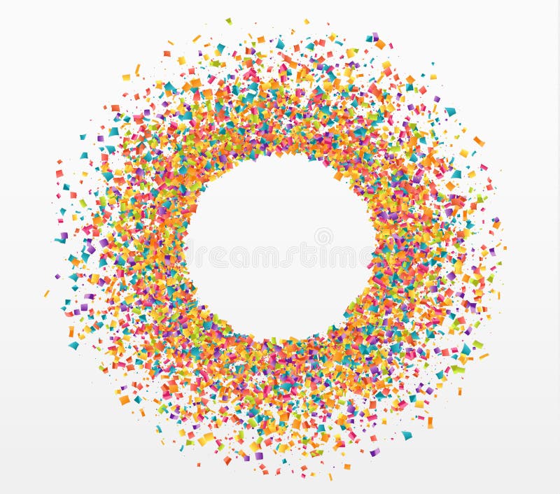 Colorful Celebration Background with Confetti. Bubble for Text Stock ...
