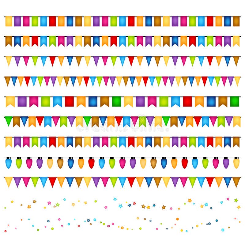 Colorful Celebration Party Vector Decorations Stock Vector ...