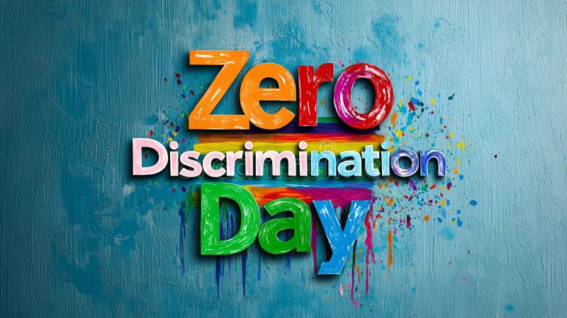 Colorful Celebration of Zero Discrimination Day with Paint Splatters ...