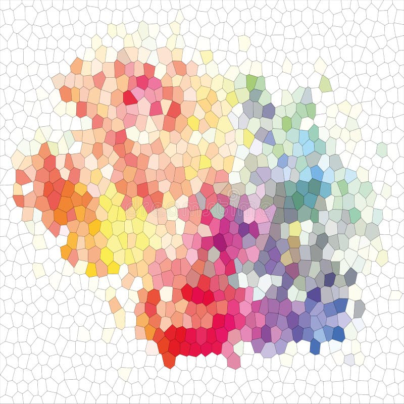 Colorful Cellular Texture Wallpaper Abstract on White Background Stock ...