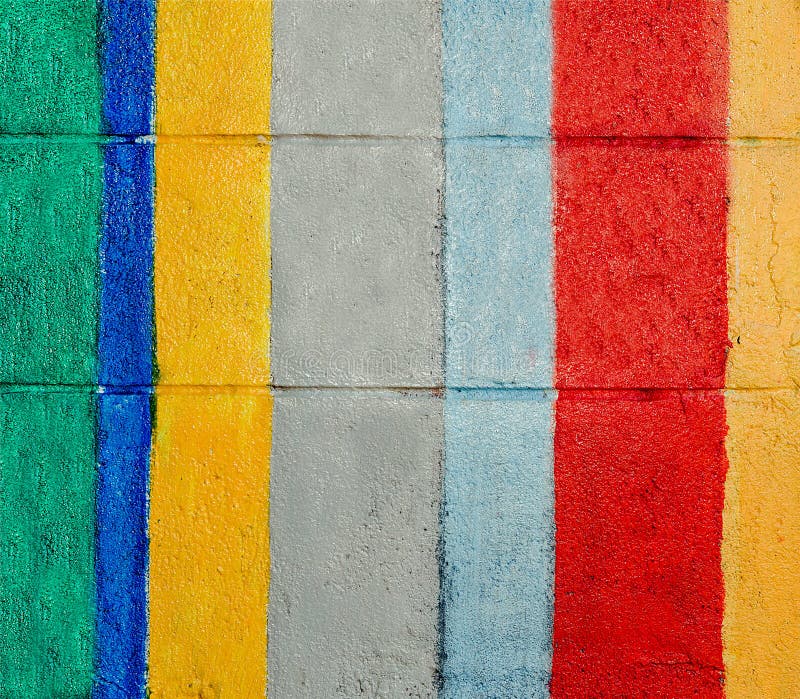 Colorful of Cement Wall Background Stock Photo - Image of gray, line ...
