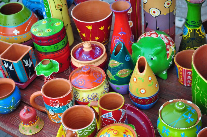 Ecuador pottery stock image. Image of village, cans, arts - 342609