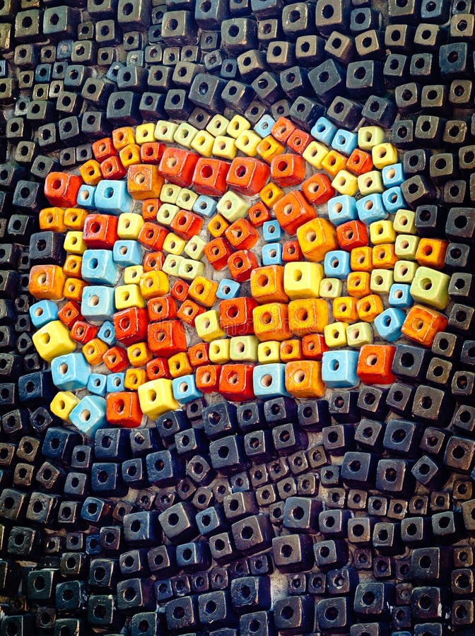 Colorful Ceramic Cube Texture Background Stock Image - Image of pattern ...
