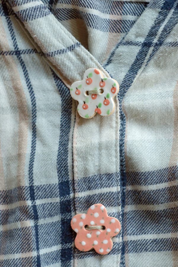Colorful Ceramic Handmade Buttons As Textile Accessory Stock Photo ...