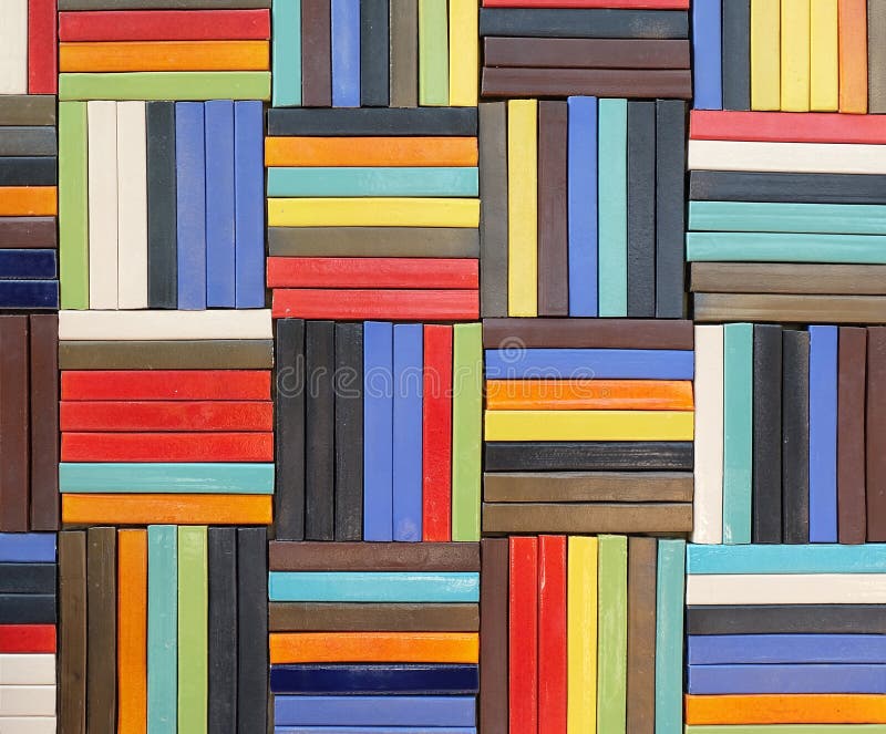 Colorful Ceramic Linear Tile Texture Stock Photo - Image of tile ...
