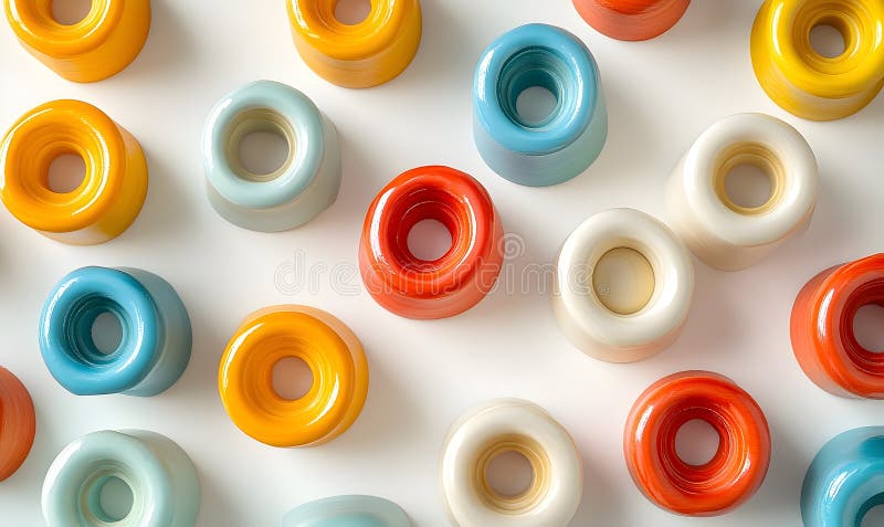 Colorful Circular Objects stock image. Image of ceramic - 387263049