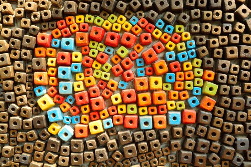 Colorful Ceramic Tile Patterns Background. Stock Photo - Image of ...