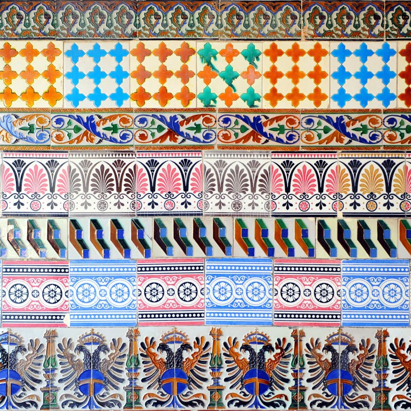 Old Tiles Made in Seville Style for Traditional Decoration in ...