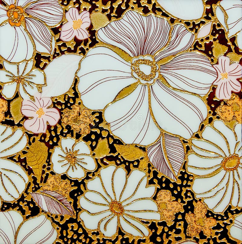 The Colorful Ceramic Wall Decoration Stock Photo - Image of craft ...