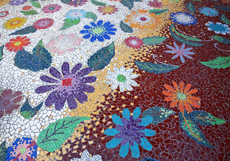 Colorful Ceramic Wall Pattern. Stock Photo - Image of textured, carpet ...