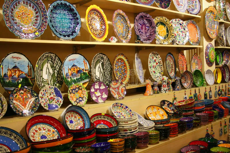 Colorful Ceramics editorial stock image. Image of morocco - 47513519
