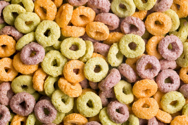 Colorful cereal rings stock photo. Image of lifestyle - 53387560