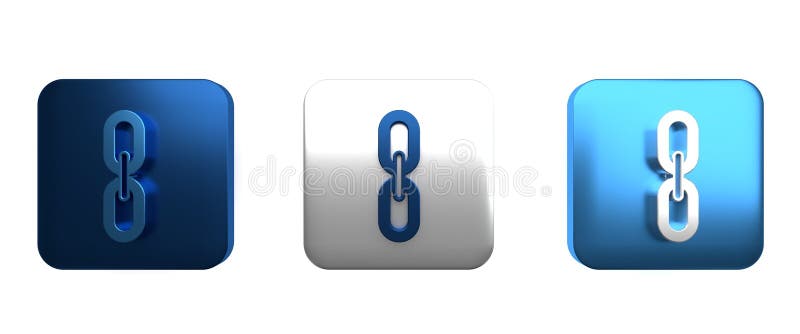 Colorful Chain Link Icon Isolated on White Background. Link Single ...