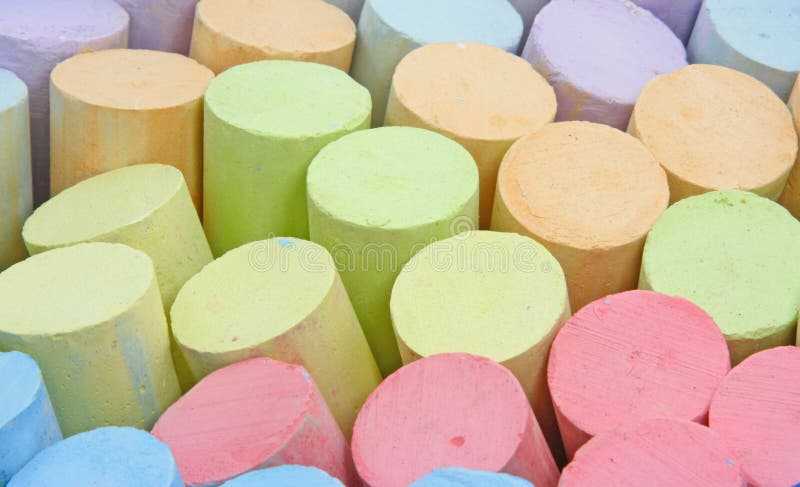 Coloured chalks stock photo. Image of chalk, study, school - 30068