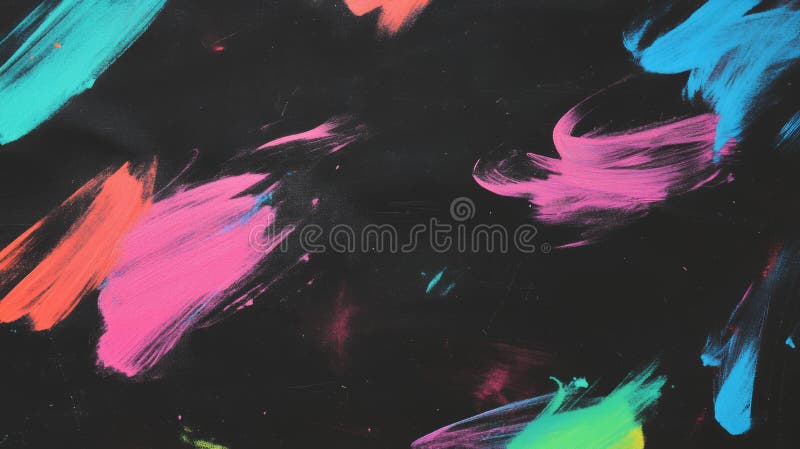 Colorful Chalk on Black Chalkboard Texture for Creative Designs and ...