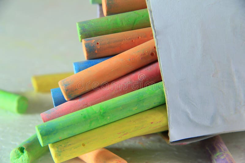 Colorful chalk stock image. Image of green, artist, hobby - 55968095