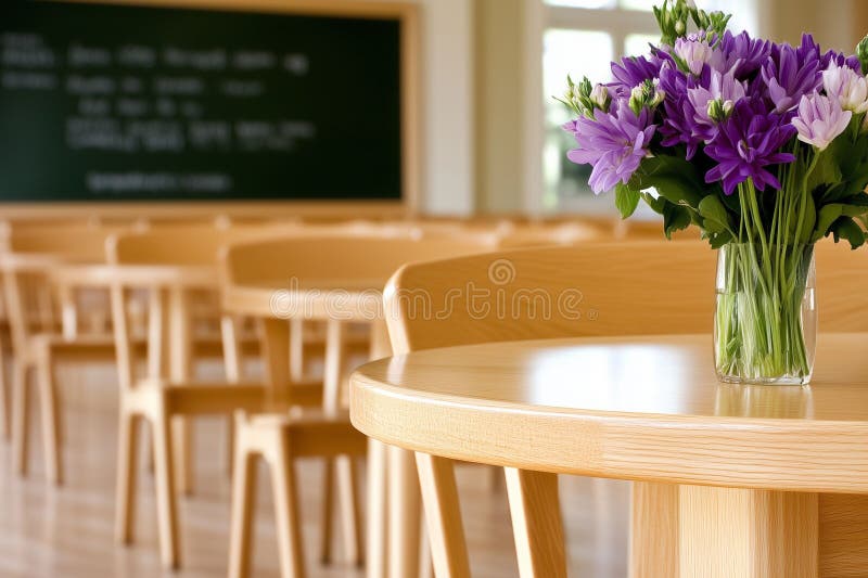 Colorful Chalk Notes in School Room Stock Illustration - Illustration ...