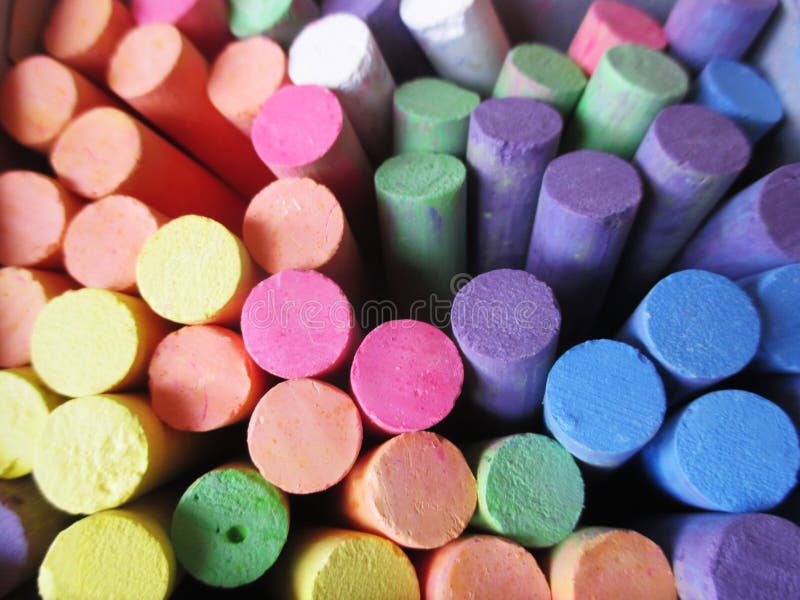 Colorful chalk stock photo. Image of stick, pill, closeup - 85388414