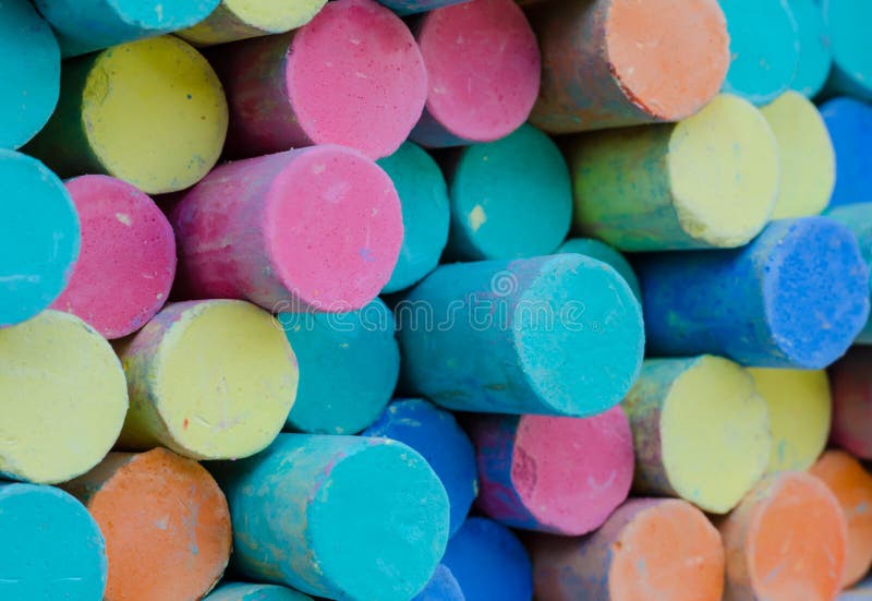 Colorful chalk . stock image. Image of colours, creative - 41521189