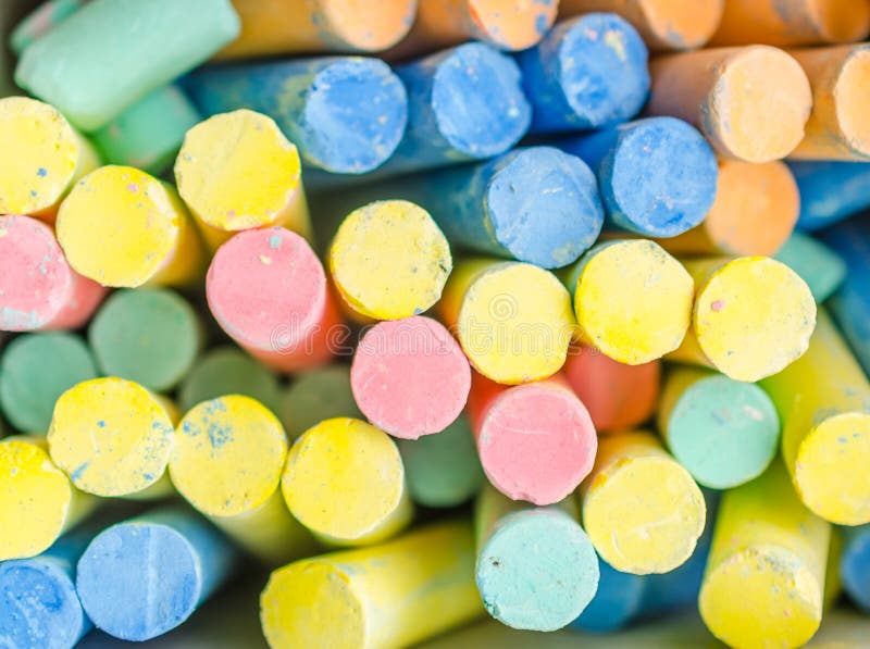 Colorful chalks stock photo. Image of school, tool, color - 63385656