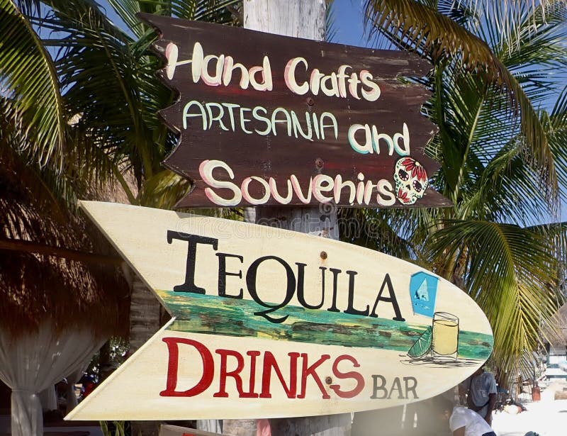 Colorful and Characteristic Beach Sign Indicating a Direction among the ...