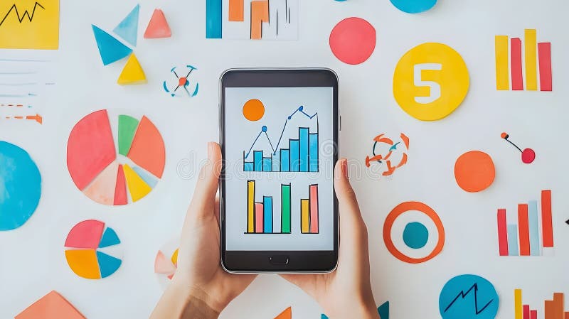 Mobile Data Analysis stock image. Image of marketing - 386706789