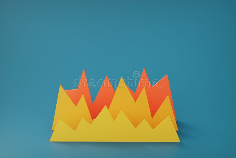 Colorful Charts for Statistics Showing Peak and Low Performance ...