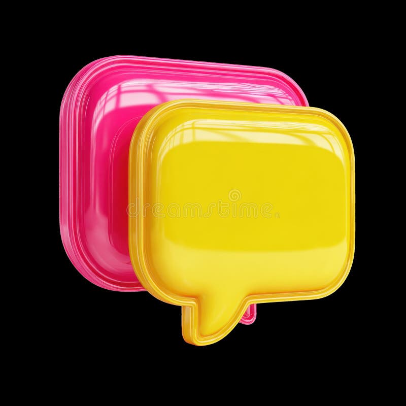 Colorful Chat Bubbles Representing Digital Communication in a Modern ...