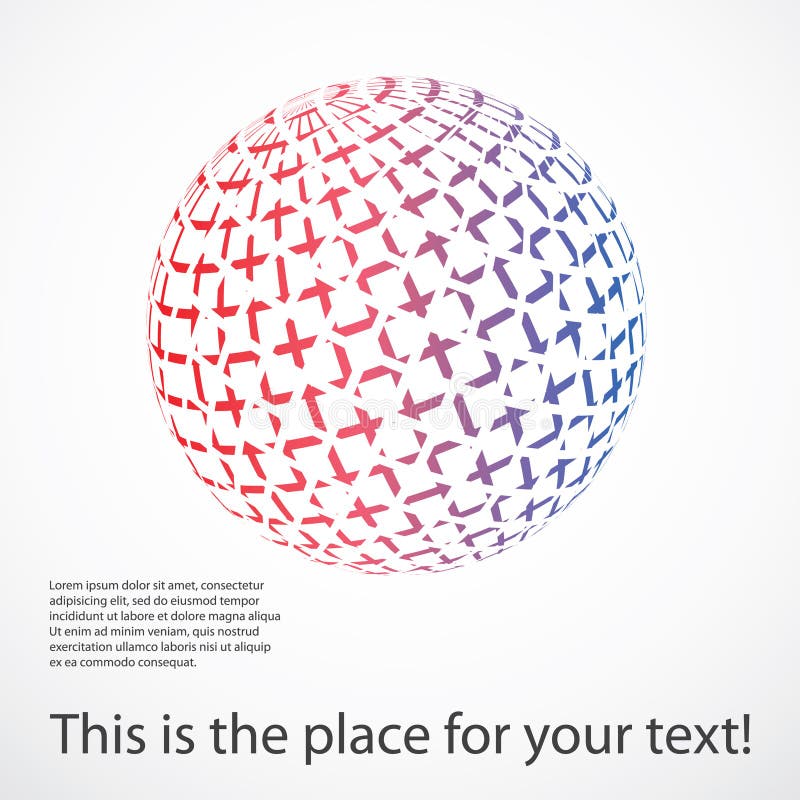 Colorful Checked Sphere - Globe Design Vector Stock Vector ...