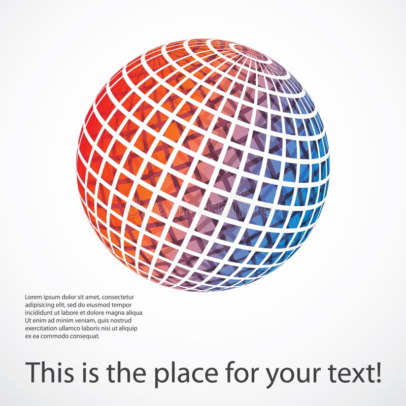 Colorful Checked Sphere - Globe Design Vector Stock Vector ...