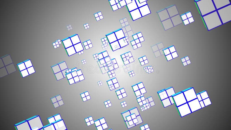 Colorful Checkered Background with Moving Rotating and Floating ...