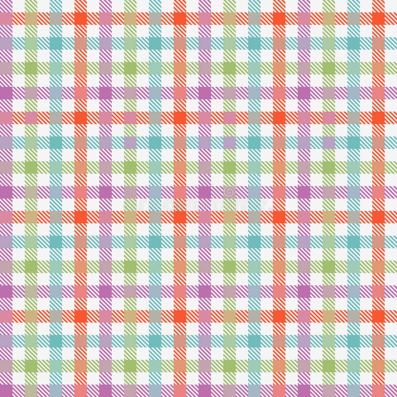 Colorful Checkered Tablecloths Pattern Stock Vector - Illustration of ...