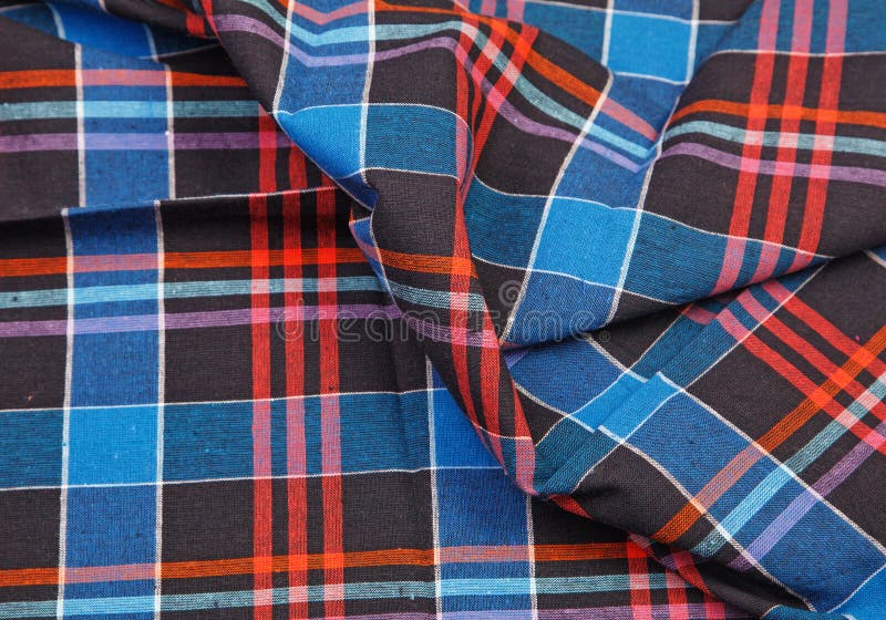 Colorful Checkered Texture Background Stock Image - Image of cotton ...