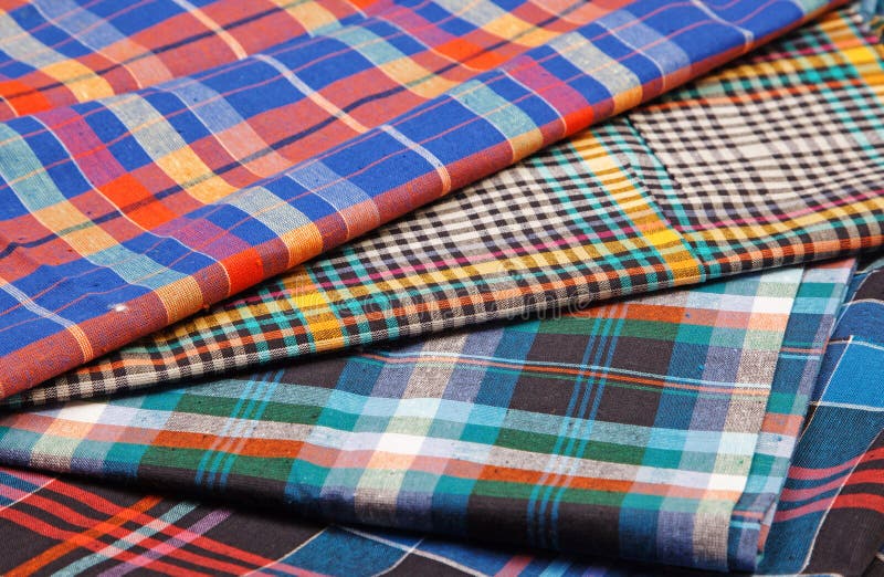 Colorful Checkered Texture Background Stock Photo - Image of material ...