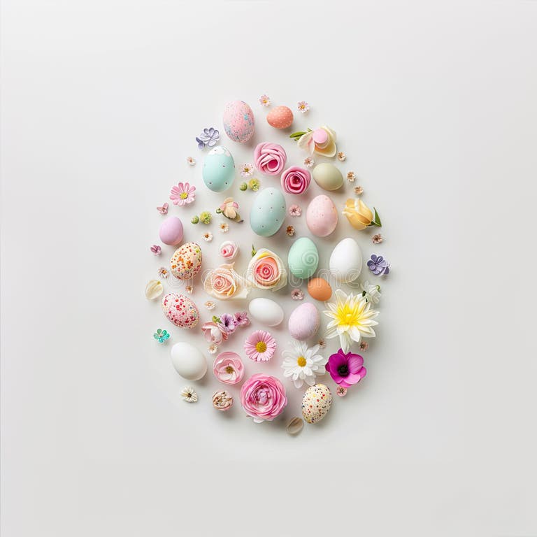 Colorful and Cheery Easter Egg Stock Illustration - Illustration of ...