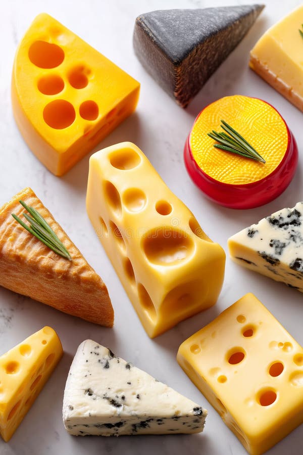 Colorful Cheese Tart with White Background. Stock Image - Image of ...