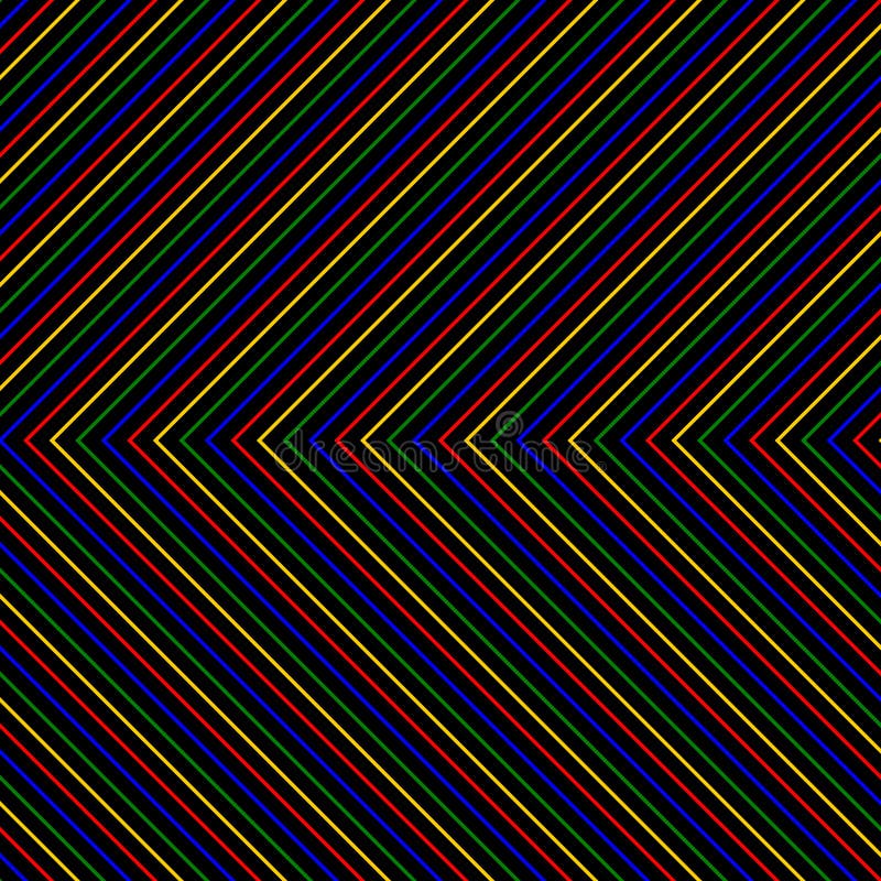 Colorful Right Angle Lines Fabric Pattern on White Background Vector ...