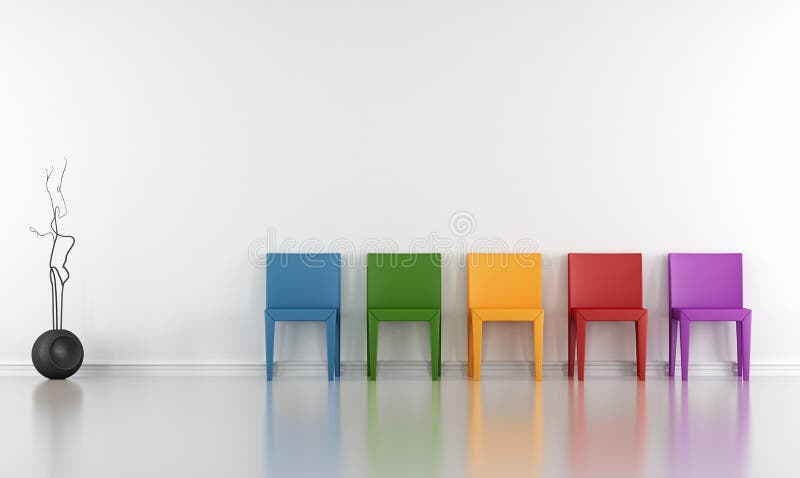 Colorful chiar stock illustration. Illustration of design - 55333094