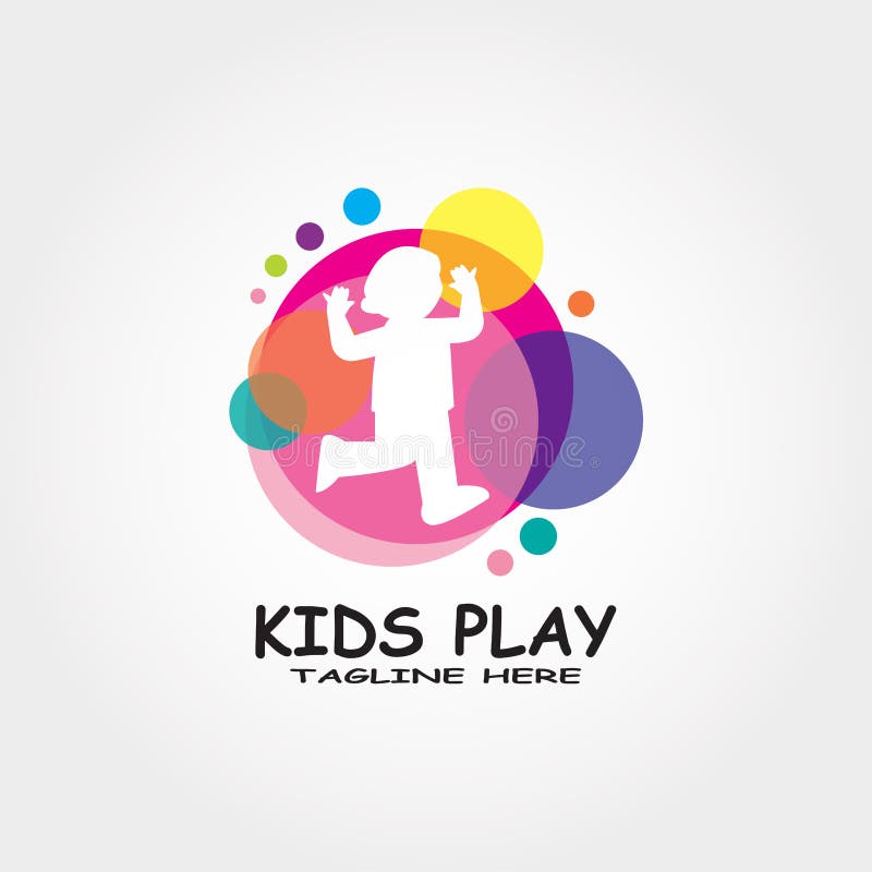 Colorful Child Play Logo Design -vector Stock Vector - Illustration of ...