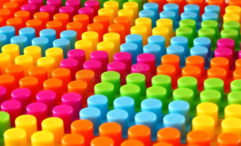 Colorful Children Lego Brick Toy Background Stock Photo - Image of ...