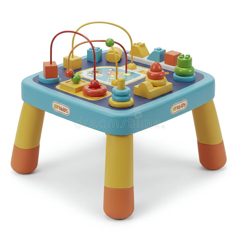 Colorful Children S Activity Table with Four Sturdy Legs. Features ...