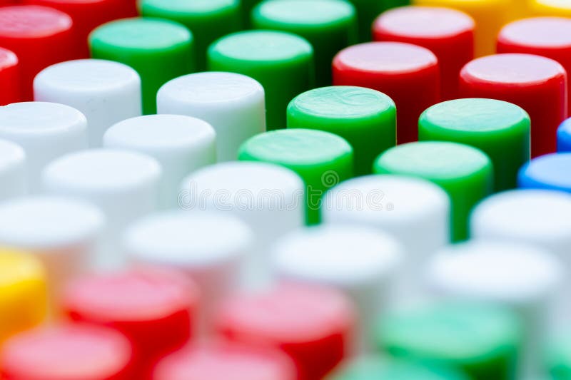 Colorful Childrens Construction Kit Pieces Arranged Neatly in a Playful Setting for Creative ...