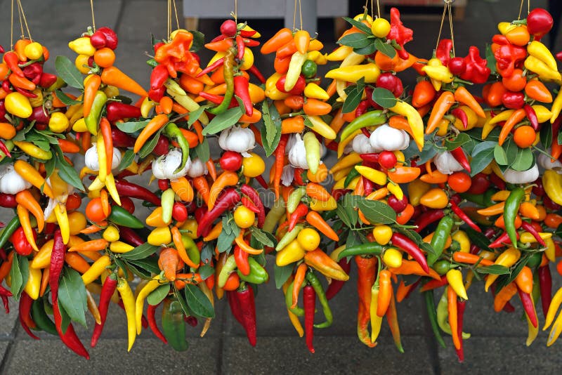 Colorful Chili Peppers stock image. Image of grocery - 88215649