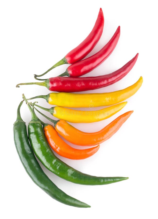 Colorful chili peppers stock image. Image of spicy, healthy - 51406165