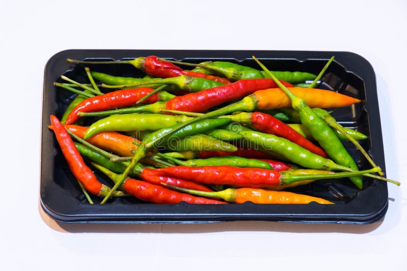 Colorful chilli stock photo. Image of tasty, nature, leaf - 36709998