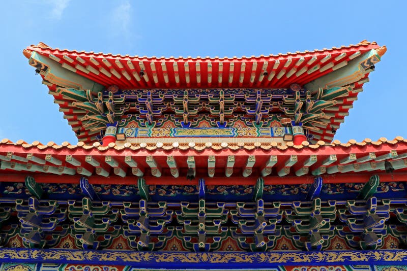 Colorful of Chinese Temple. Stock Photo - Image of tourism, asian ... Colorful of Chinese Temple. Stock Photo - Image of tourism, asian ...