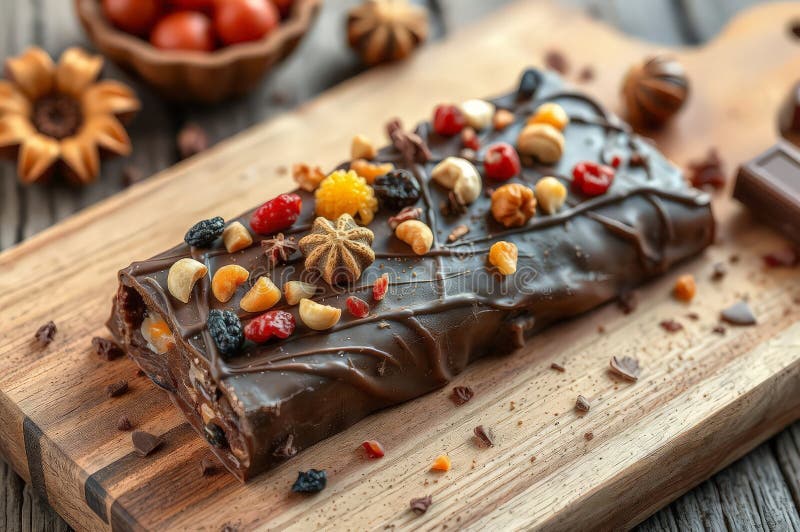 Colorful Chocolate Bark Delight Stock Illustration - Illustration of ...